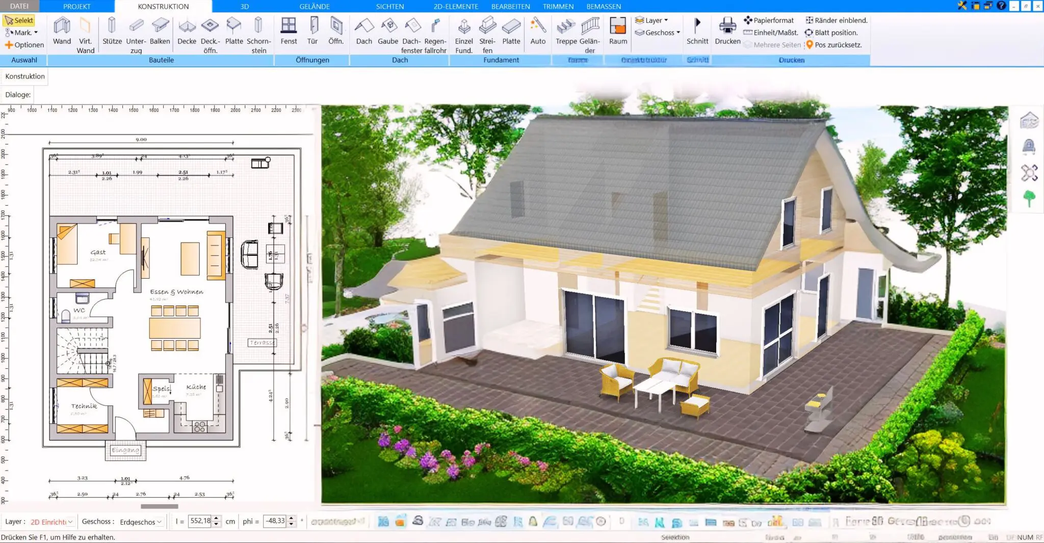 Gartenhaus selber planen - mit dem Plan7Architekt