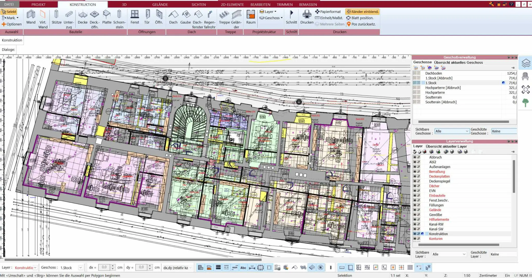 Bauplan selber zeichnen/erstellen - mit der Plan7Architekt Software
