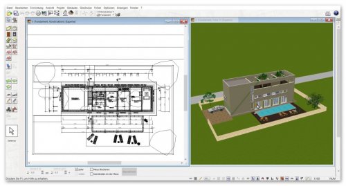 Bauplan selber zeichnen/erstellen - mit der Plan7Architekt Software