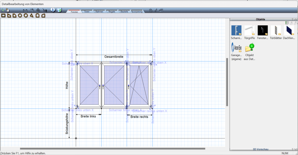 Fenster im Grundriss zeichnen - Anleitung & Tipps