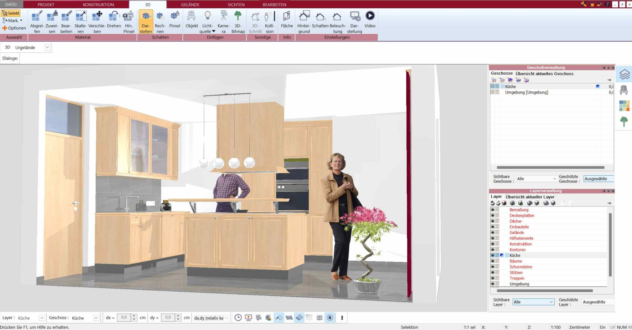 3D / 2D Lageplan professionell selber zeichnen mit dem Plan7Architekt