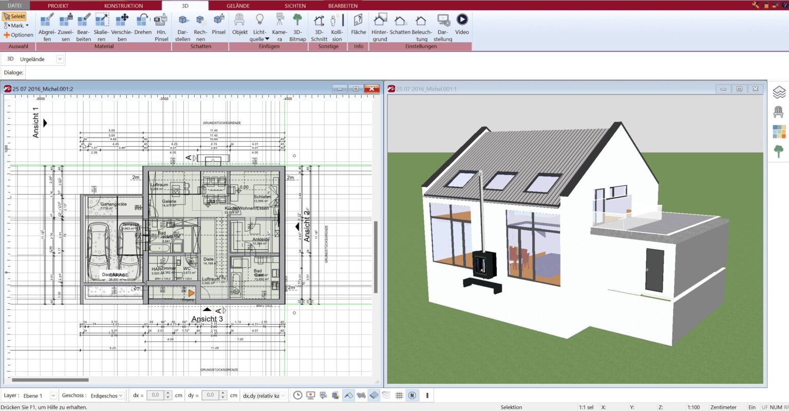 Fertighaus Grundriss planen mit dem Plan7Architekt