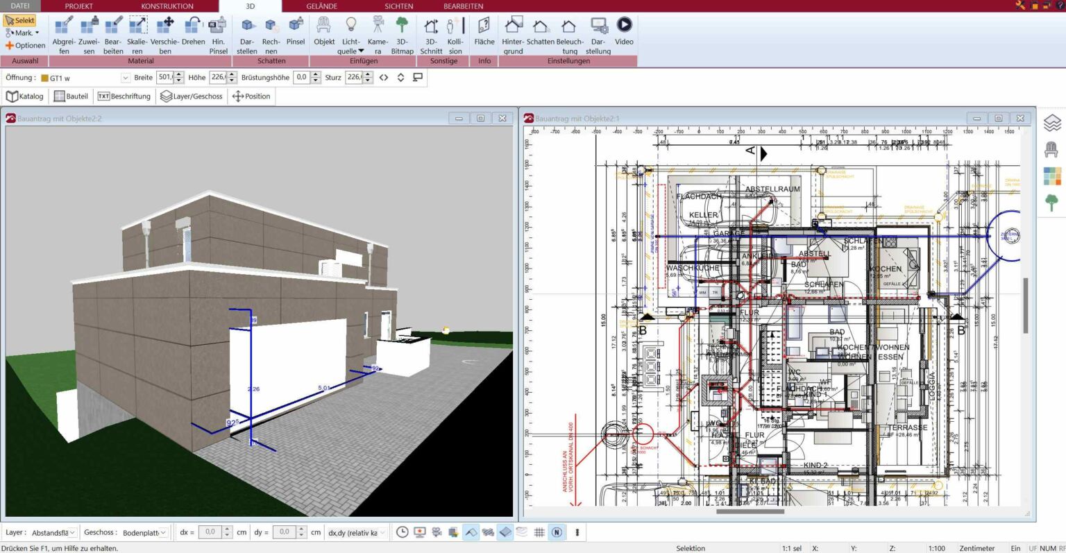 Was bedeutet BGF R & S im Grundriss?