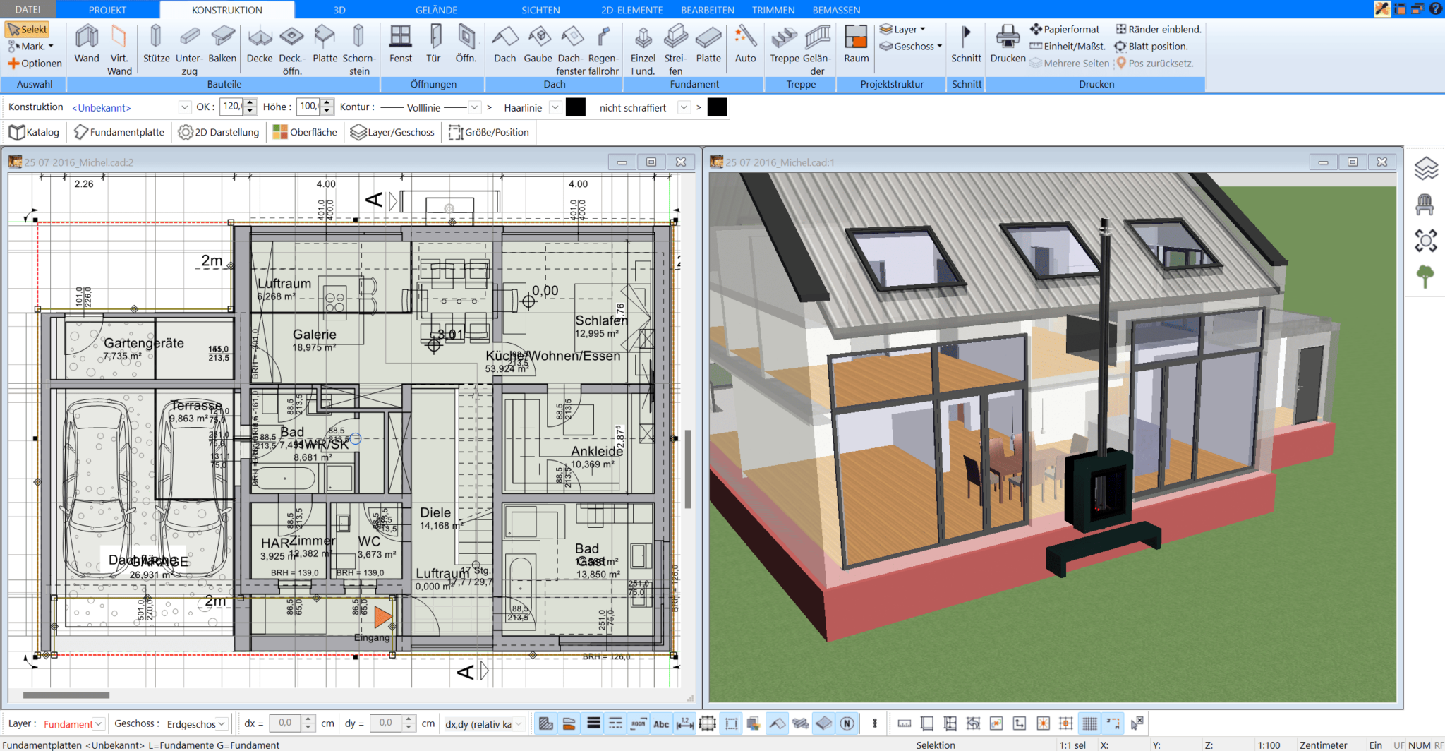 Keller selber planen - mit dem Plan7Architekt