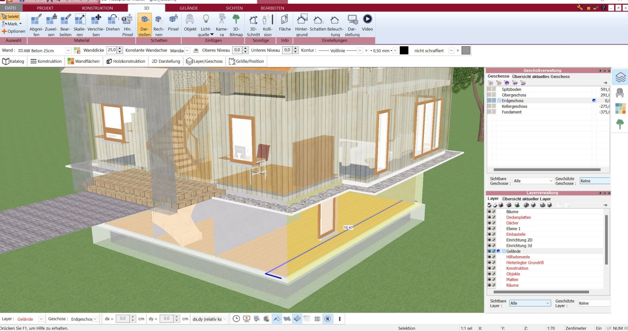 Keller selber planen - mit dem Plan7Architekt