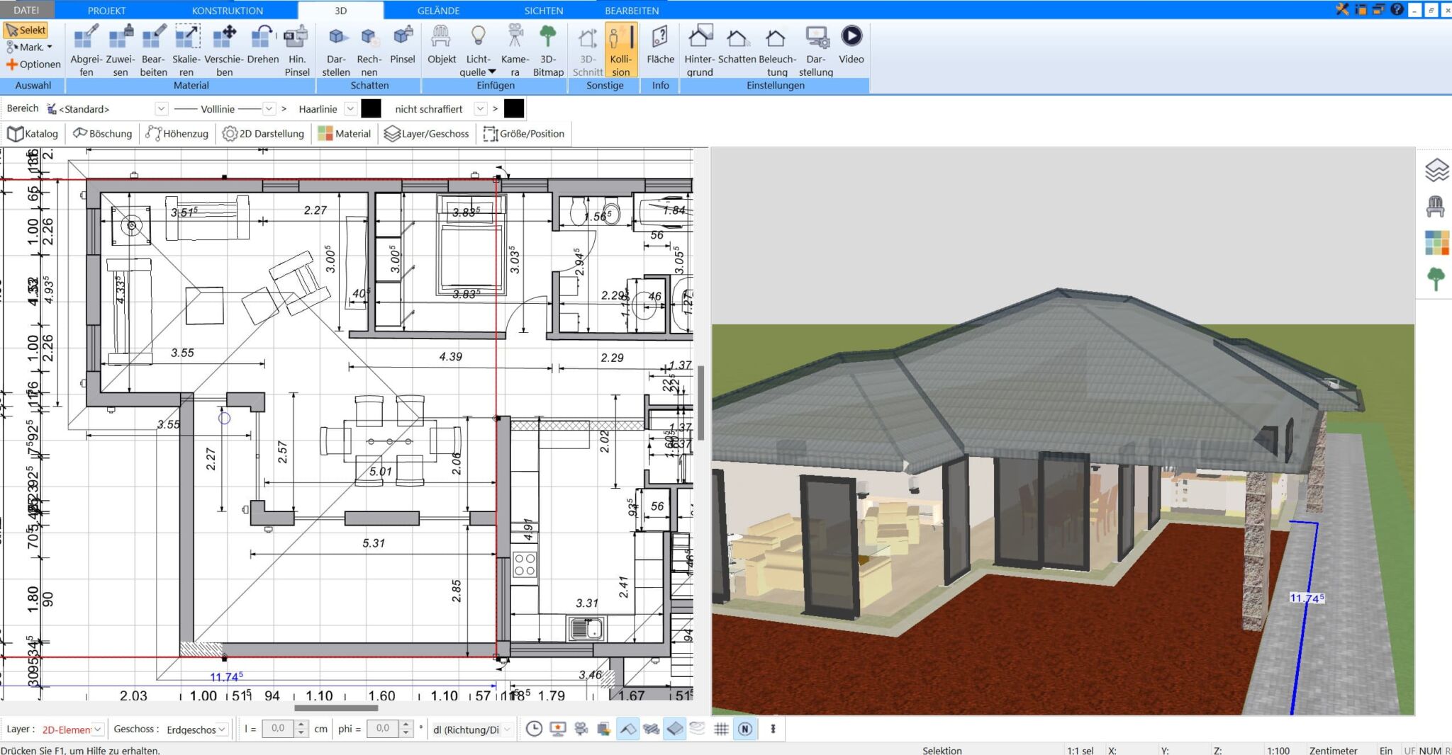 Grundriss für Exposé erstellen - Plan7Architekt