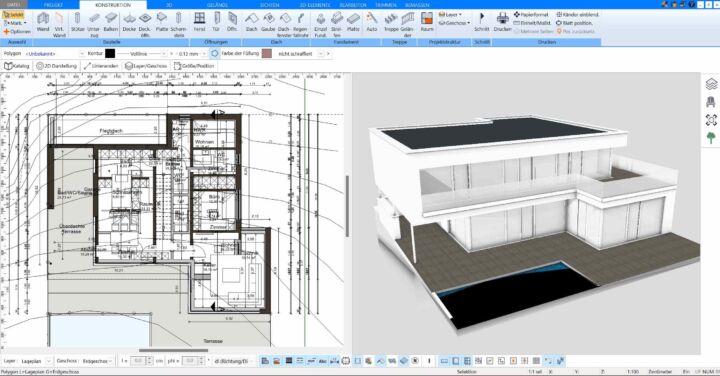 Gebäude in 3D modellieren mit Software von Plan7Architekt