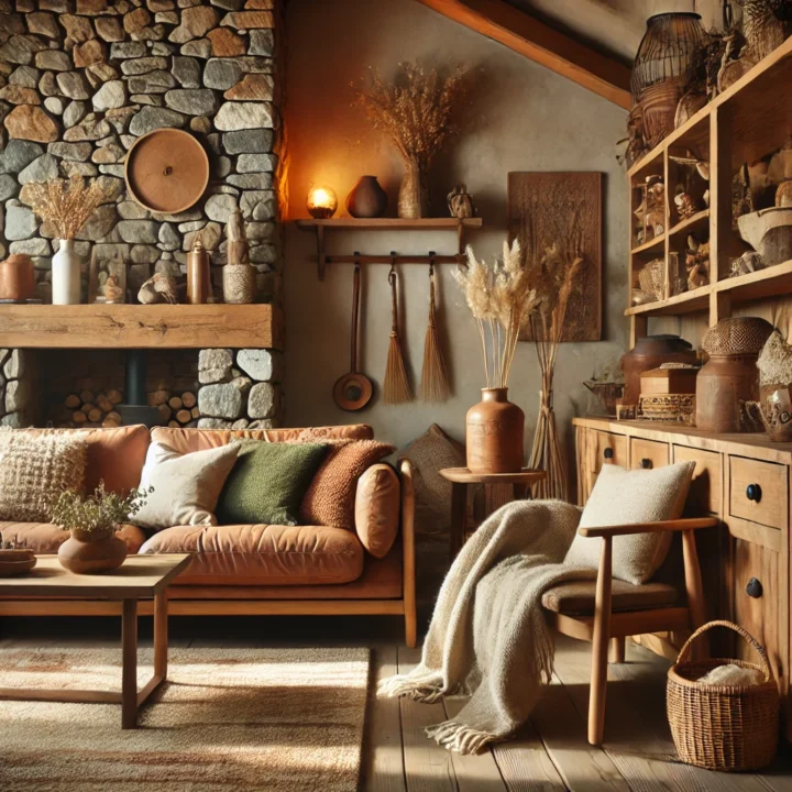 10 Tipps: Wohnzimmer rustikal einrichten