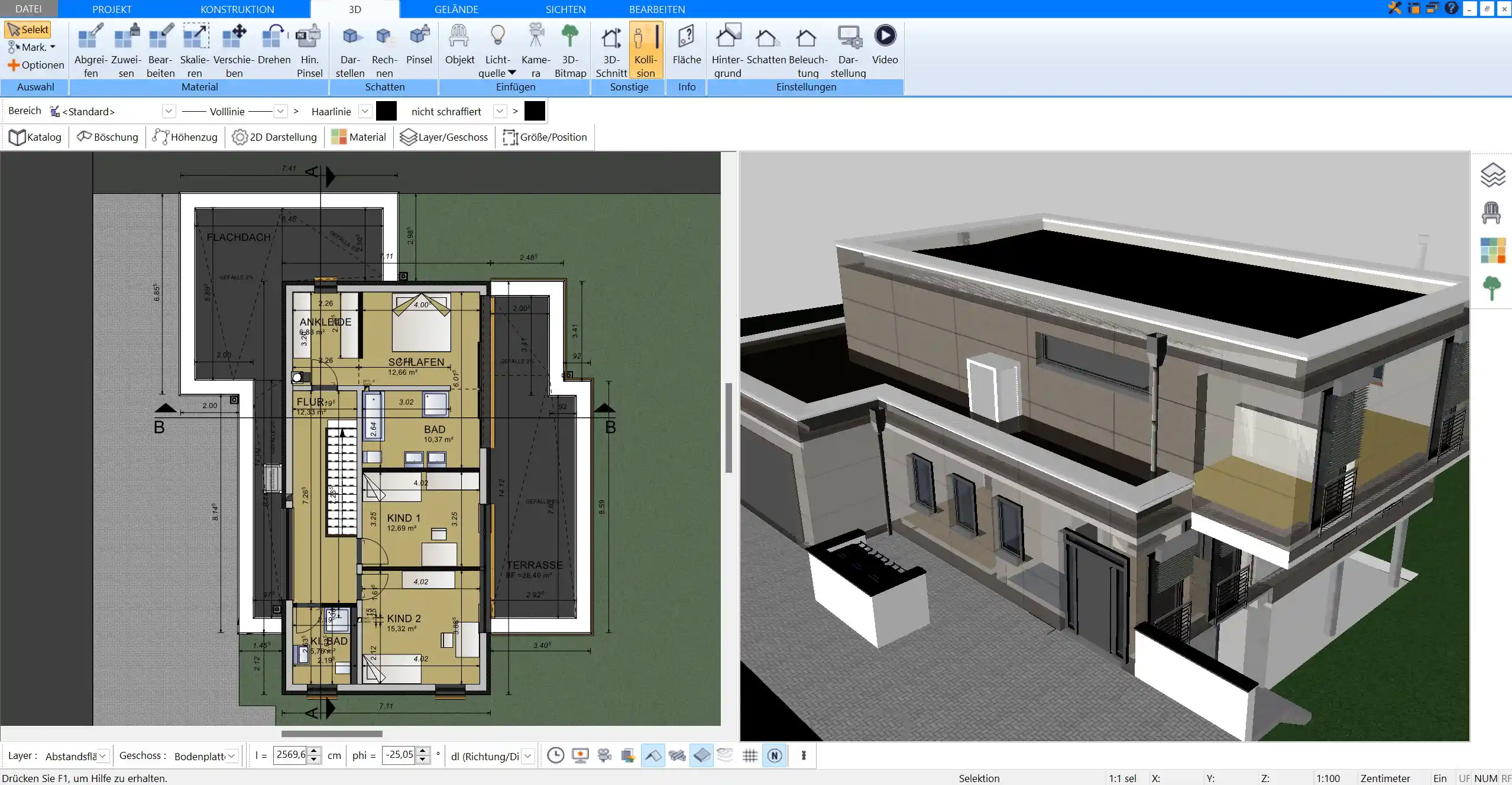 Grundriss nach Vorlage zeichnen mit dem Plan7Architekt