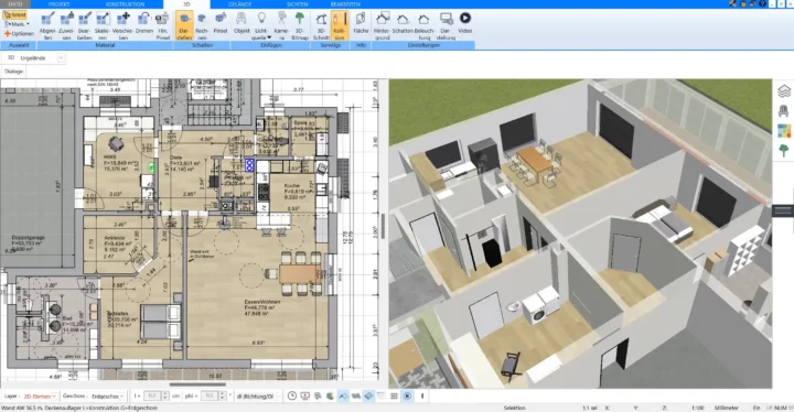 Grundriss nach Vorlage zeichnen mit dem Plan7Architekt