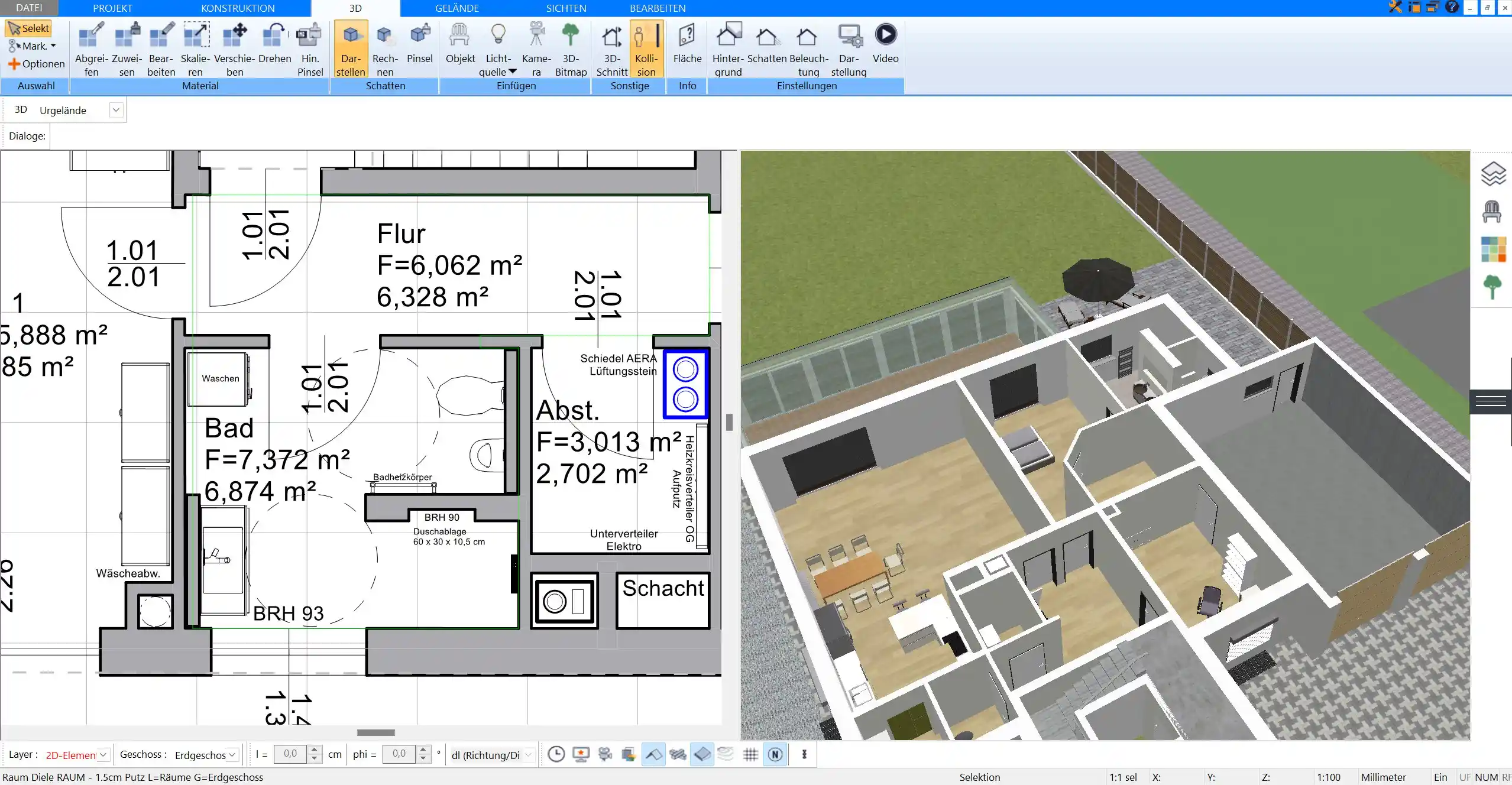 Wohnheim Grundriss erstellen mit dem Plan7Architekt