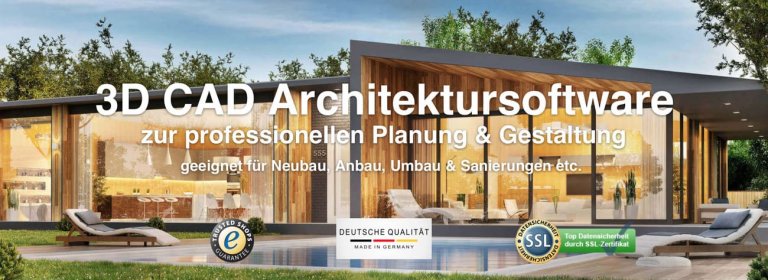 3D CAD Hausplaner & Architektur Software / Programm - Plan7Architekt